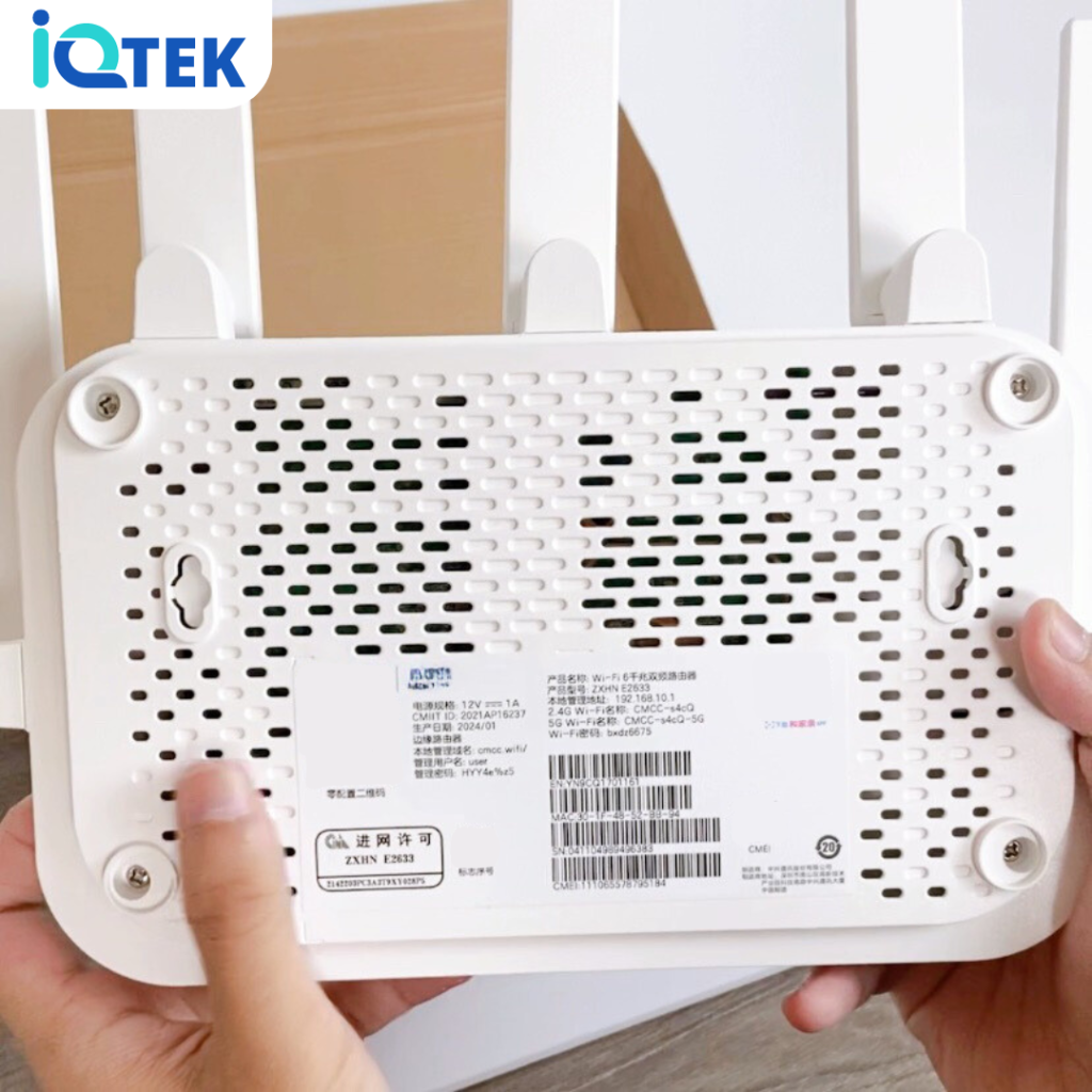 Bộ Router Wifi ZXHN E2633 full box AX3000 - IQTek