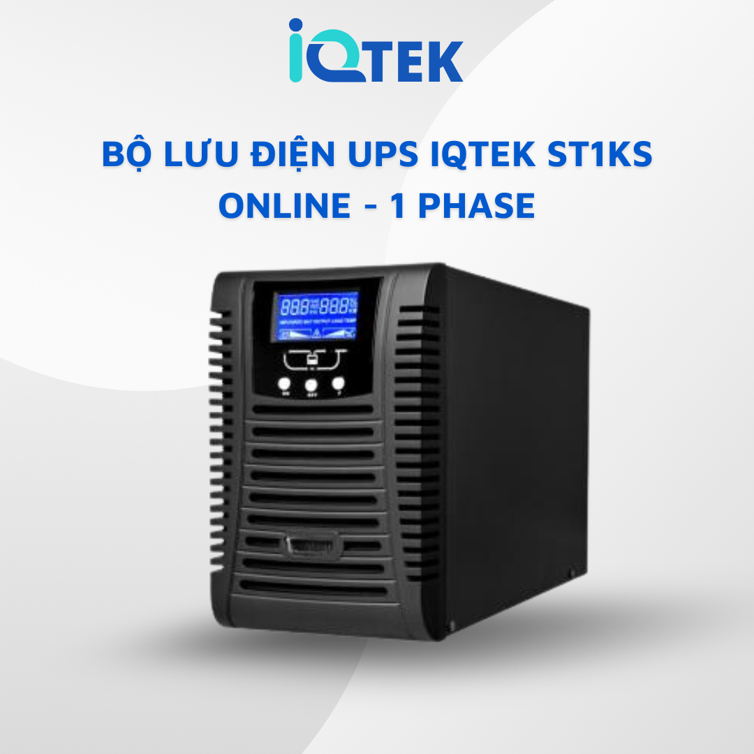 BỘ LƯU ĐIỆN UPS IQTEK ST1KS ONLINE - 1 PHASE - IQTek