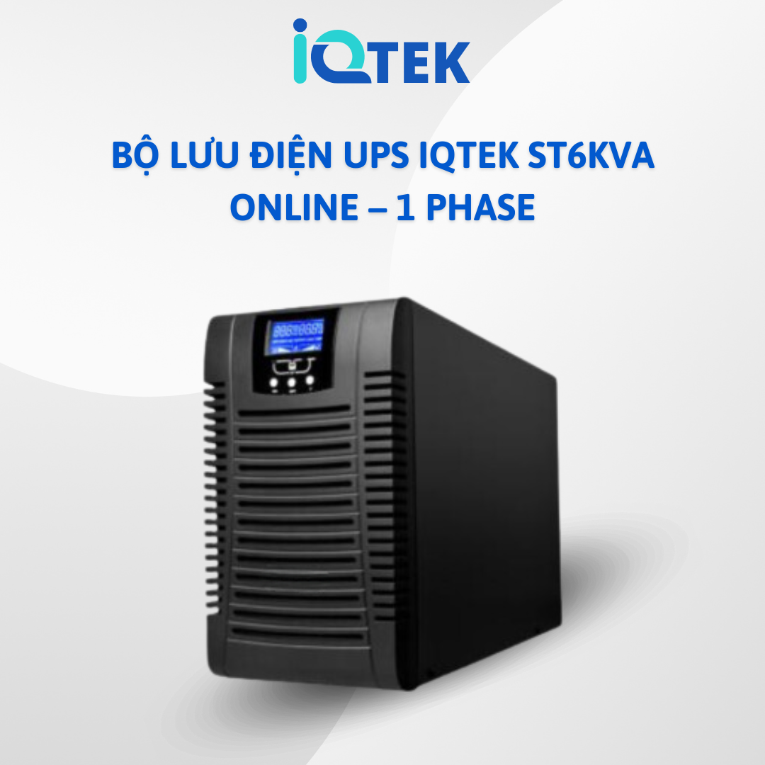 BỘ LƯU ĐIỆN UPS IQTEK ST6KVA ONLINE - 1 PHASE - IQTek