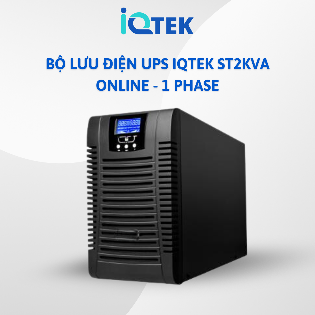 BỘ LƯU ĐIỆN UPS IQTEK ST2KVA ONLINE - 1 PHASE - IQTek